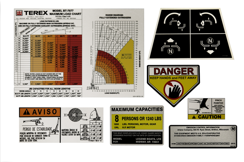 Informational/Functional Decals | Burlington Graphic Systems, Inc ...