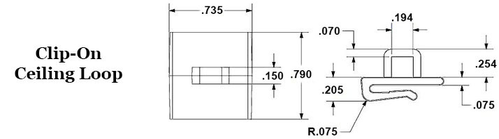 Clip-On Ceiling Loop | Volt Industrial Plastics