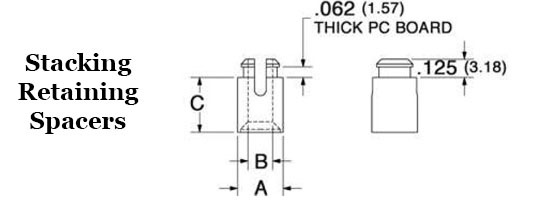 Stacking Retaining Spacers | Volt Industrial Plastics