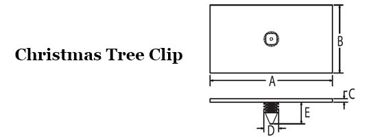 Christmas Tree Clip | Volt Industrial Plastics