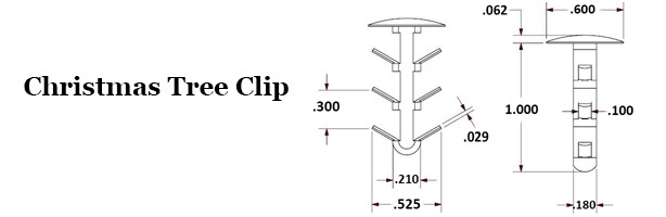 Christmas Tree Clip | Volt Industrial Plastics