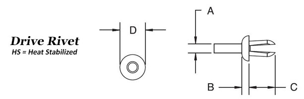 Drive Rivet | Volt Industrial Plastics