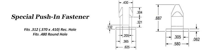 Special Push-In Fastener | Volt Industrial Plastics