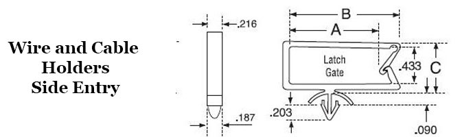 Wire and Cable Holder - Side Entry | Volt Industrial Plastics