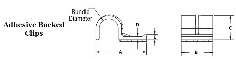 Adhesive Backed Wire and Cable Clip | Volt Industrial Plastics