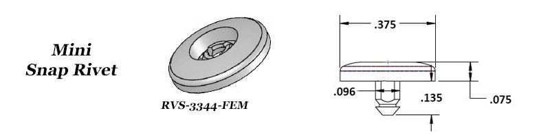 Mini Snap Rivet | Volt Industrial Plastics