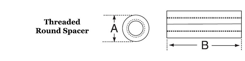 Threaded Round Spacers | Volt Industrial Plastics