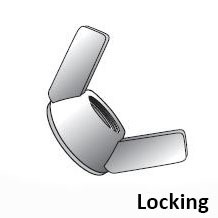 Metric Wing Nut with Locking Threads | Volt Industrial Plastics