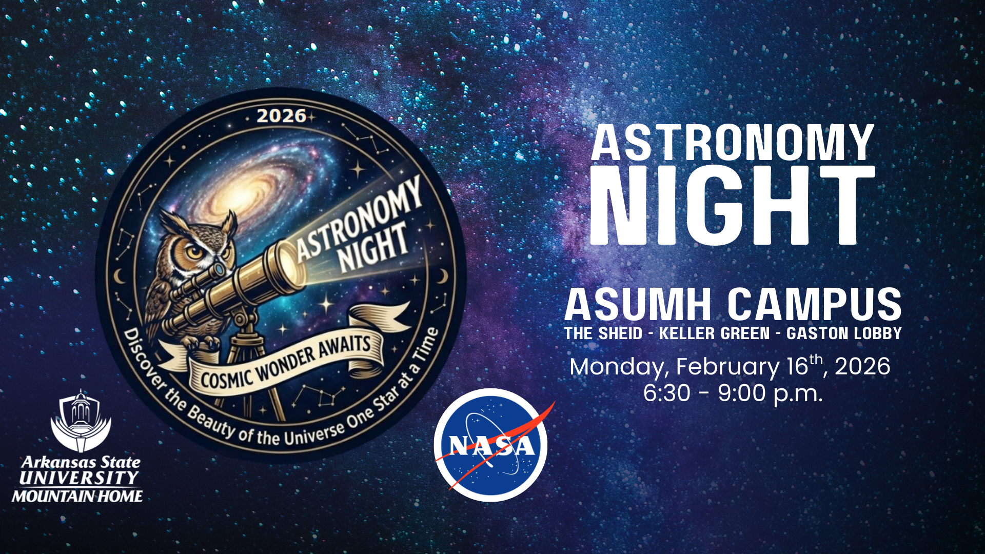 ASUMH to Host Free Astronomy Night Featuring NASA Scientist Dr ...