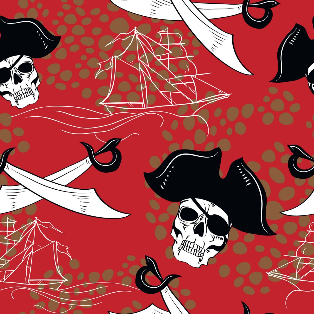 45 Arr Matey Pirate Allover | Marshall Dry Goods Company