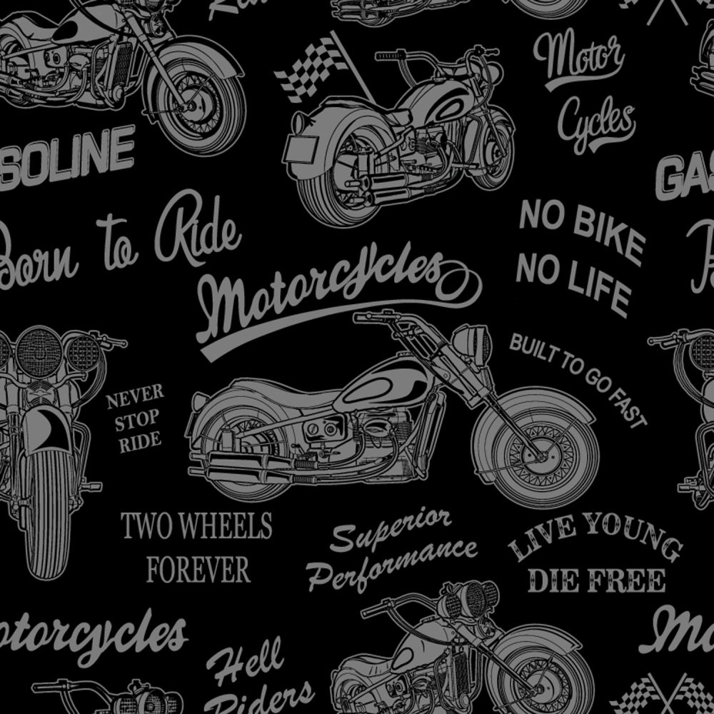 45 Born To Ride Motorcycles Allover | Marshall Dry Goods Company
