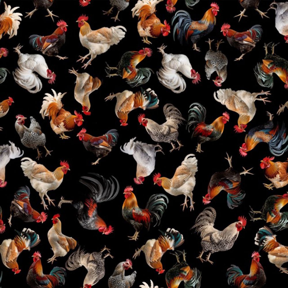 Bolt 45 Barnyard Birds Digital 395 Yd 12 Yards | Marshall Dry Goods Company