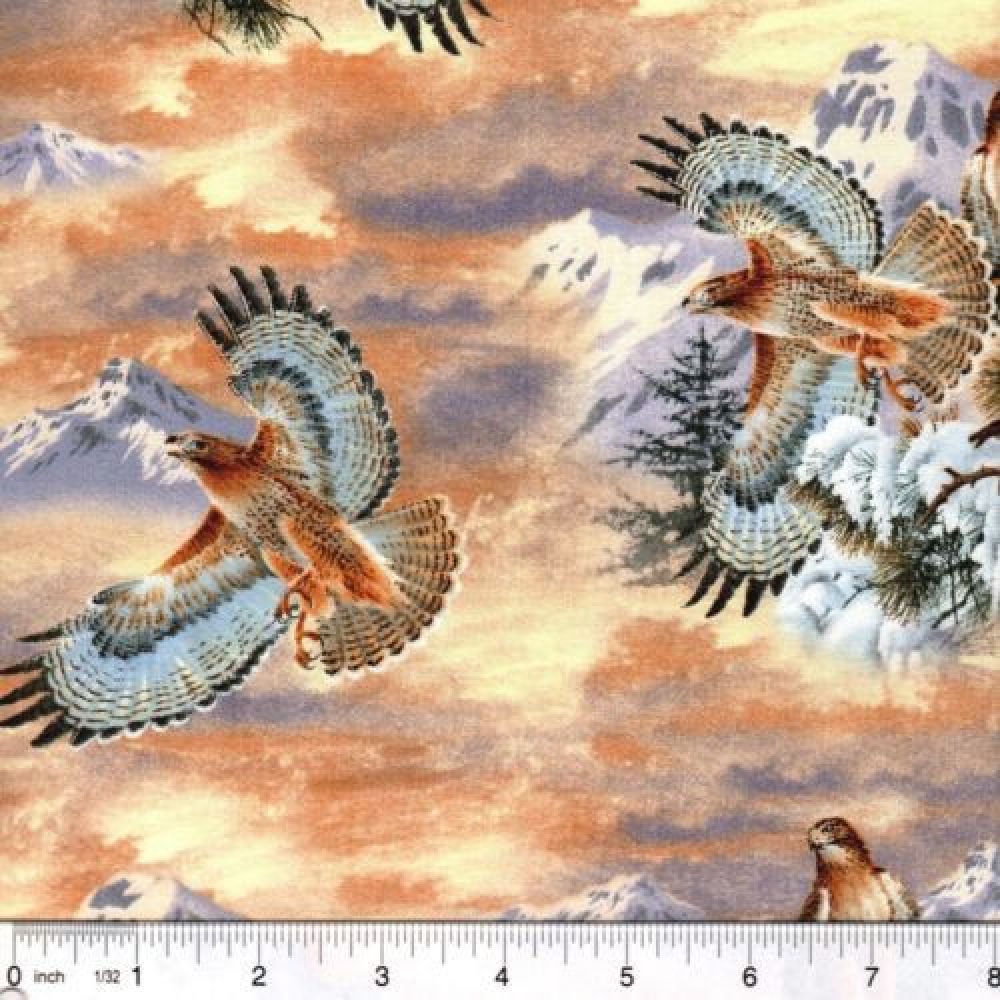 45 David Textiles Red Tail Hawks | Marshall Dry Goods Company