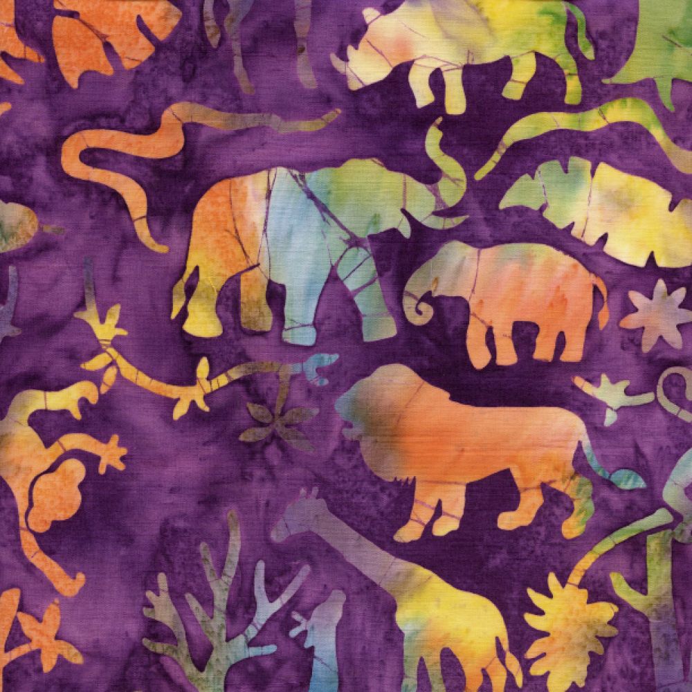 45 Island Batiks Jungle Animals Jelly | Marshall Dry Goods Company